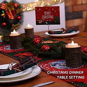 merrynights LED Candles, Tea Lights Candles Battery Operated Bulk, 24-Pack Long-Lasting 200 Hours Flameless Tealight Candles, Realistic Tea Lights for Halloween Christmas Wedding, 1.5'' D X 1.25'' H