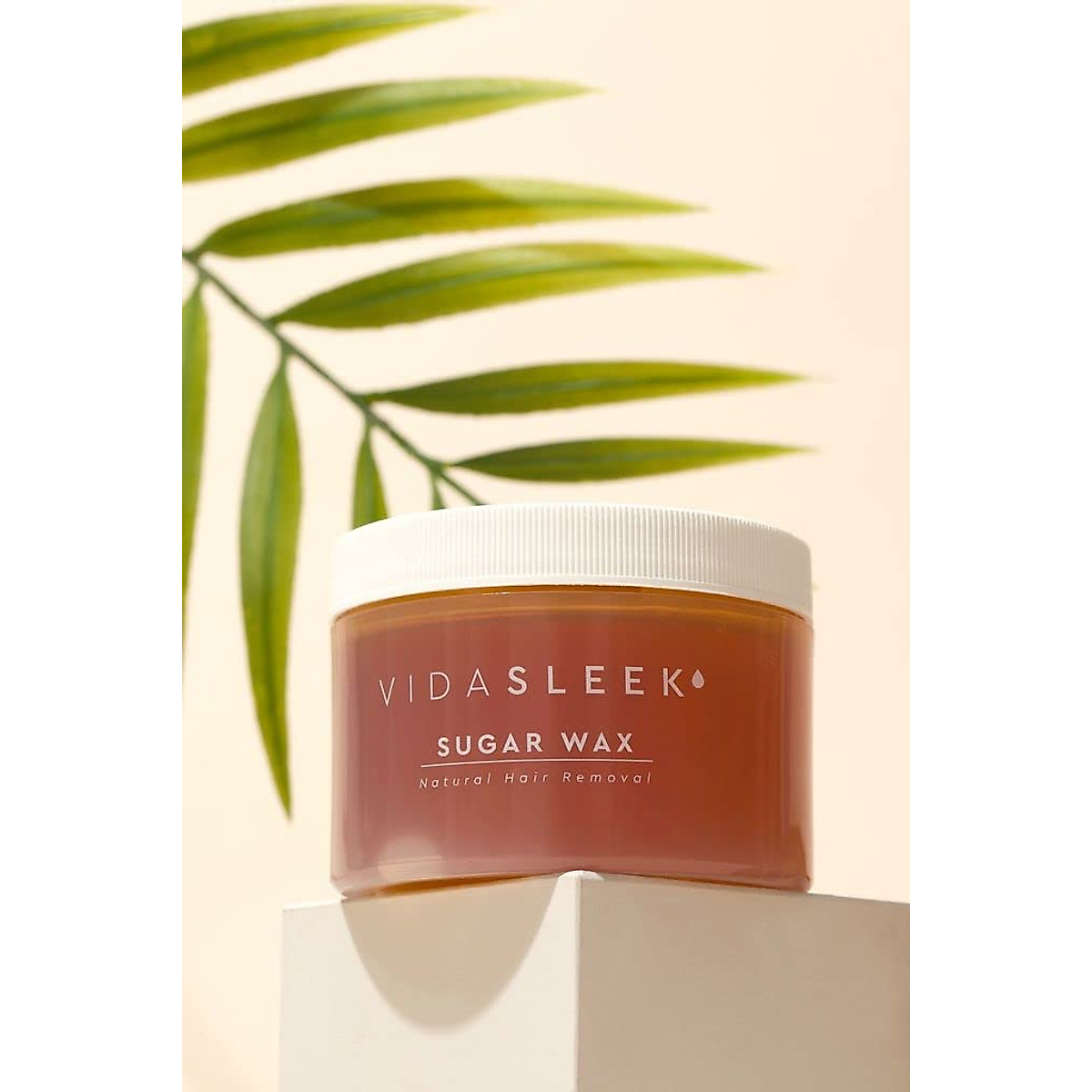 VidaSleek Sugar Wax Hair Remover for Men & Women - 100% Natural, Gentle & Washable Formula at Home Waxing - 10 Oz