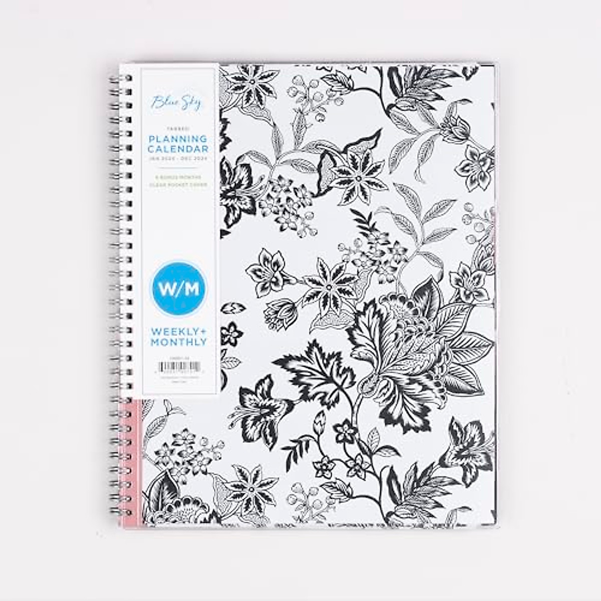 Blue Sky 2024 Weekly and Monthly Planner, January - December, 8.5" x 11", Clear Pocket Cover, Wirebound, Analeis (100001-24)