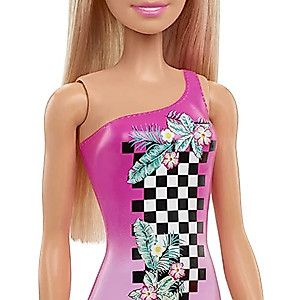 Barbie Beach Doll in Pink Swimsuit