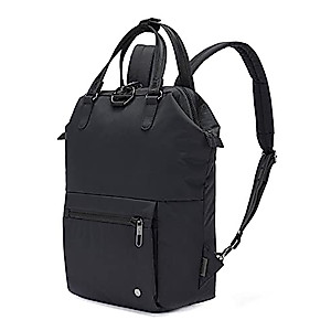 Pacsafe Citysafe CX 11L Anti Theft Mini Backpack - Fits 12" Laptop, Econyl Black