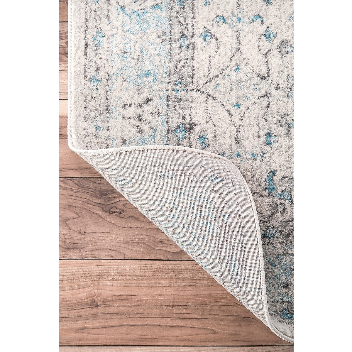 nuLOOM Rio Transitional Farmhouse Area Rug, 10' x 14', Aqua