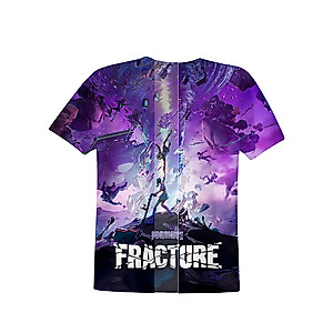 Kids Battle Royale T-Shirt Teen 3D Printing Game Short Sleeve for Boys and girlssA-003-Medium