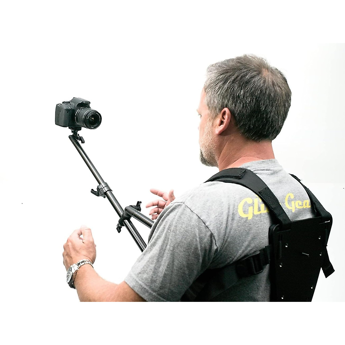 Glide Gear SNC100 Video Camera Snorricam 3rd Person DSLR Vest Hands-Free Front and Rear Body Camera Mount Harness - 1.5kg Payload - Ideal for POV and Third-Person Shooting Angles