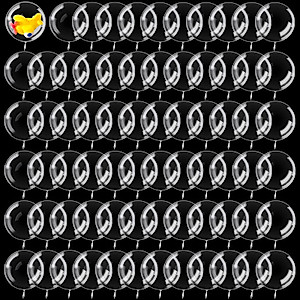 Ayfjovs Small Clear Balloons for Stuffing, 110 PCS 5 Inch Round Small BoBo Bubbles Balloons, Pre-Stretched Transparent Latex Free Balloons for Easter Baby Shower Wedding Birthday Mermaid Shark Party