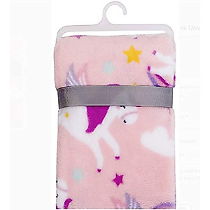 Parent's Choice Plush Baby Blanket, Pink Unicorn