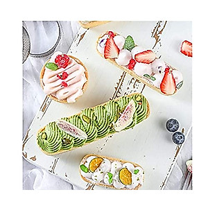 Silicone Baking Mat with Baking tart rings set of 5,Stainless Steel tart ring, Heat-resistant nonstick tart ring, muffin rings, molds and cake.