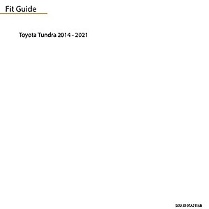 SCOSCHE TA2116B Double DIN Dash Kit with Pocket Compatible with 2014-21 Toyota Tundra Black