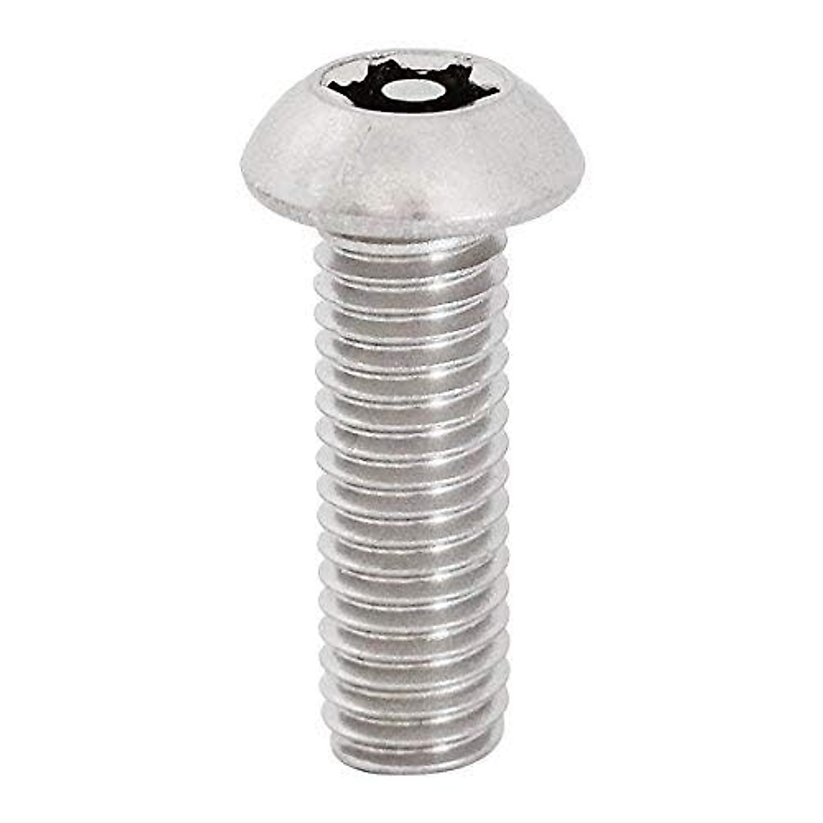 (100pcs) BelMetric Button Head Tamper Proof Screws M8X25 Stainlesss Steel Button Head Security Screw Torx 40 with Pin, SBT8X25SS