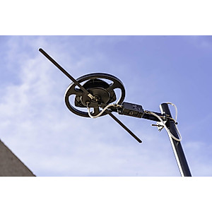Channel Master Omni+ 50 - Omnidirectional Digital HDTV Antenna with 360 Degree Reception, Includes Mounting Bracket for Roof, Attic & RV Installations, Indoor/Outdoor (50 Mile Range)