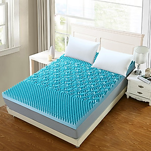 Planet Sleepings 3 Inch Memory Foam Mattress Topper, Gel Foam Mattress Topper with Breathable Cover for Pressure Relief, Bed Topper in a Box CertiPUR-US Certified, TwinXL