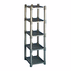 Tolco 190104 5 Shelf Space Station (Rack Only), 48" Height, 14" Width, Grey