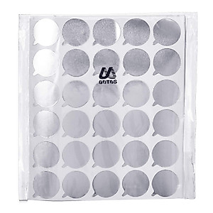 960 Pieces 1 Inch Disposable Eyelash Glue Stickers Waterproof Glue Aluminum Foil Stickers Eyelash Glue Holder Pallet Sticker for Makeup Tool Supplies