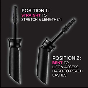 L’Oréal Paris Makeup Unlimited Lash Lifting and Lengthening Washable Mascara, Blackest Black