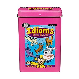 Super Duper Publications | Idioms Fun Deck | Figurative Language Skills Flash Cards | Educational Learning Materials for Children