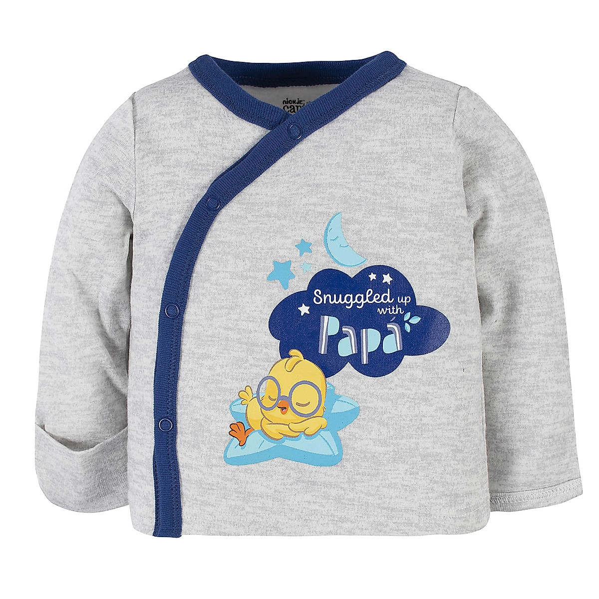 Canticos Unisex-Baby boys 3-piece Take-me-home Shirt, Footed Pant, Cap and Toddler Layette Set, Grey, 0-3 Months US