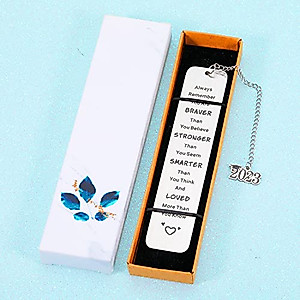 Inspirational Gifts for Women Men Graduation Gifts for Her Him Teens End of Year Student Gifts from Teacher Bulk Class of 2023 Graduates Gifts for Students Son Daughter from Mom Dad Bookmark for Her