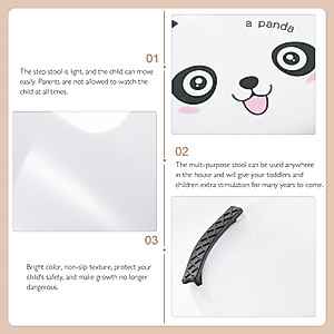 Totority Cartoon Plastic Stool Plastic Step Stool Bathroom Stool for Toddlers Toddler Potty Toilet Stools Toilet Step Stool for Kids for Adults Non-Slip Bathroom Chair Child White Baby Sink