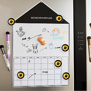 Fridge Magnets Vintage Sunflower Refrigerator Magnets Office Magnets whiteboard Magnet Gifts for Housewarming Home Decorations Classroom Locker Magnets Whiteboard 1.25 Inches Set of 6