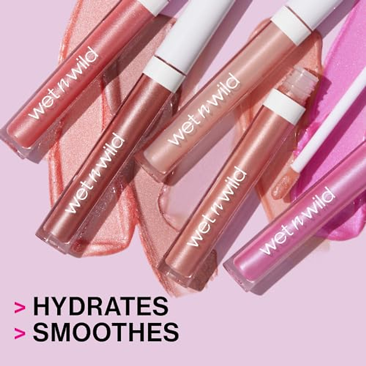 wet n wild MegaSlicks Lip Gloss, Ultra-Glossy, Vitamin-E Enriched, Ultra-Gloss High Shine Moisturizing, Cruelty-Free & Vegan - Berried Treasure