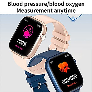 KBTPMTL Smart Watch for Men Women, Fitness Tracker for Android and iOS Phones with Heart Rate Sleep Tracking for Health, IP67 Waterproof Large Screen Smartwatches Monitor Pedometer (Blue)