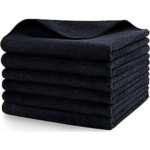 HOMEXCEL Microfiber Towels for Cars,Premium All-Purpose Cleaning Cloths,Lint Free,Scratch Free,Highly Absorbent Washing Towels Cleaning Rags for Kitchen,Car,Window,Glass,300GSM,16" x 16",6 Pack