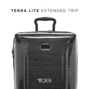 TUMI - Tegra-Lite Continental Expandable 4 Wheeled Carry-On - Carry On Suitcase for Travel - USB-C Port & Spinner Wheels - Black/Graphite