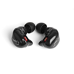 KZ ZSR in-Ear Headphones 1 DD & 2 BA Earphone HiFi Stereo Deep Bass Earbuds with Detachable Cable Noise Isolating Headset with Hybrid Driver for Running, Jogging, Walking (Black Without Mic)