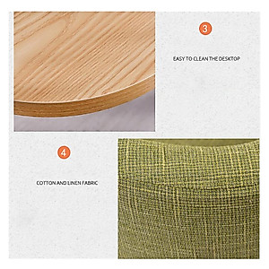 BUYT Office Reception Room Club Table and Chair Set Reception Table and Chair Combination Negotiation Table Sales Office Shops Meetings Small Round Tables Office Conference Tables, Green