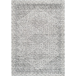 nuLOOM Exie Transitional Moroccan Area Rug, 10x14, Light Grey