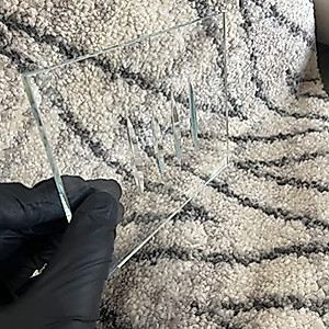 Unique Glass Coasters Unbreakable Glass Coaster Kit with Grooves for Bar and Party