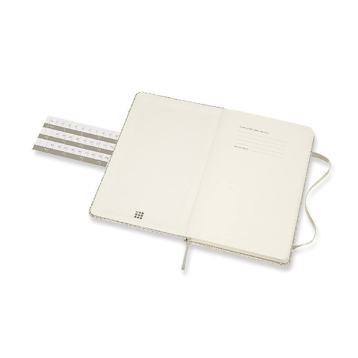 Moleskine Limited Collection Blend Textile Notebook, Hard Cover, Large (5" x 8.25") Ruled/Lined, Beige, 240 Pages (8053853600103)