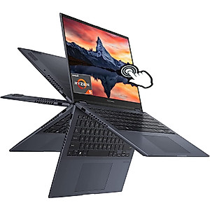 ASUS Vivobook S 14 Flip Foldable Business Laptop 2023 Newest, 14 Inch FHD+ Touchscreen, AMD Ryzen 5 5600H Up to 4.2GHz, 16GB RAM 1TB SSD, Numberpad, Fingerprint, Win11, Blue +GM Accessories