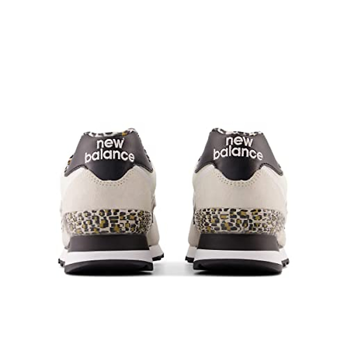 New Balance Women's 574 V2 Animal Print Sneaker, White/Black, 11
