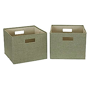 Household Essentials Storage Cubes 2 Pack, Celery, Green