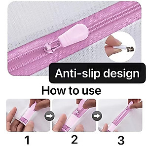 Durable Honeycomb Mesh Laundry Bags for Delicates (Zipper type)