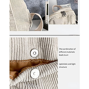 GGOOB Small Backpack Purse for Women Womens Backpack Purse for Women Mini Backpack Purse Aesthetic Purse (White)