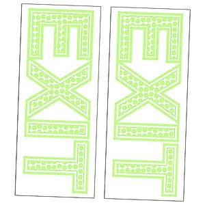 Veemoon 1set Export Sticker Stickers Signs Exit Sign Floor Guide Sticker Shopping Mall Exit Decal Way Indicator Sticker Indicator Floor Sticker Exit Sticker Direction Sticker The 2sheets