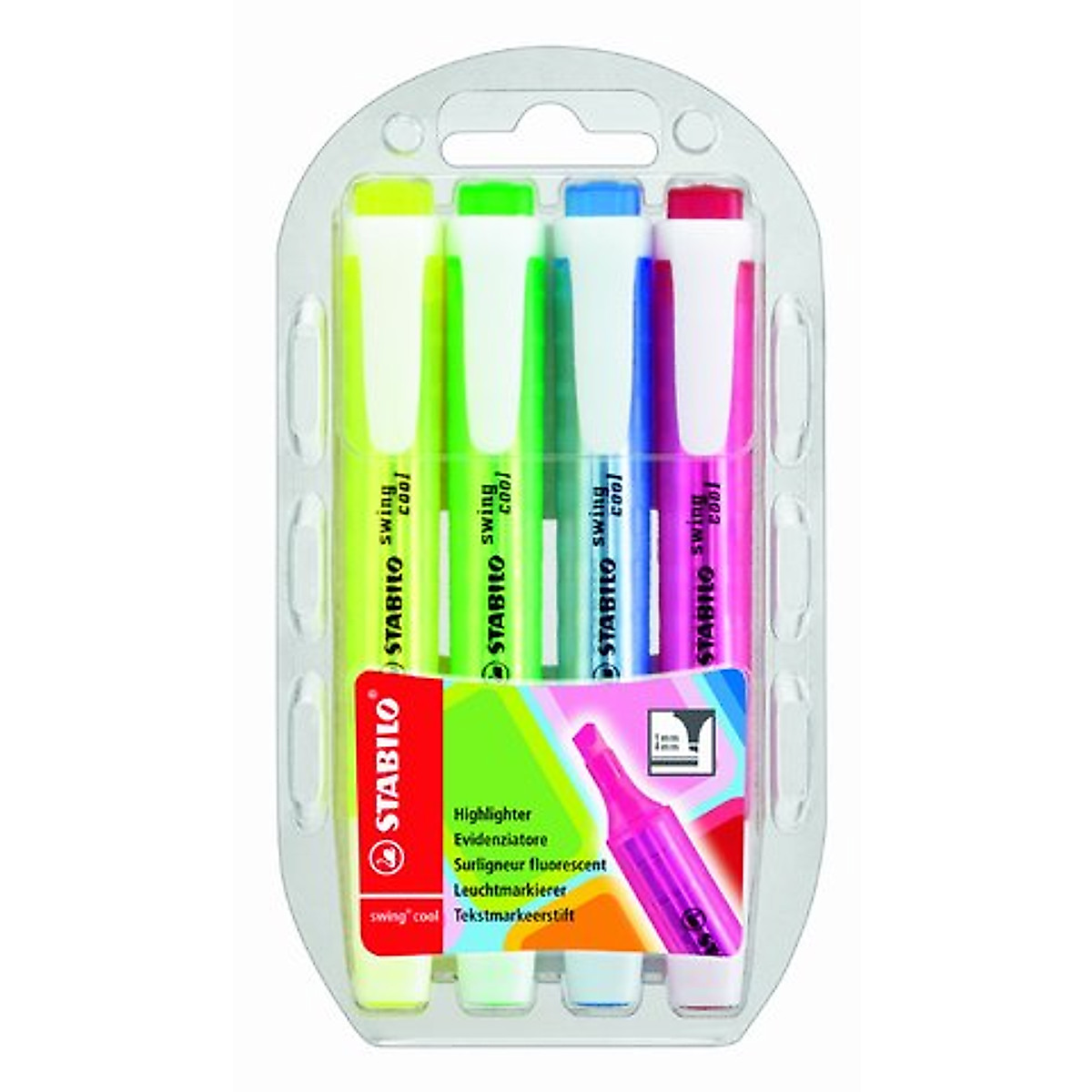 Stabilo swing cool highlighters - 4-pack
