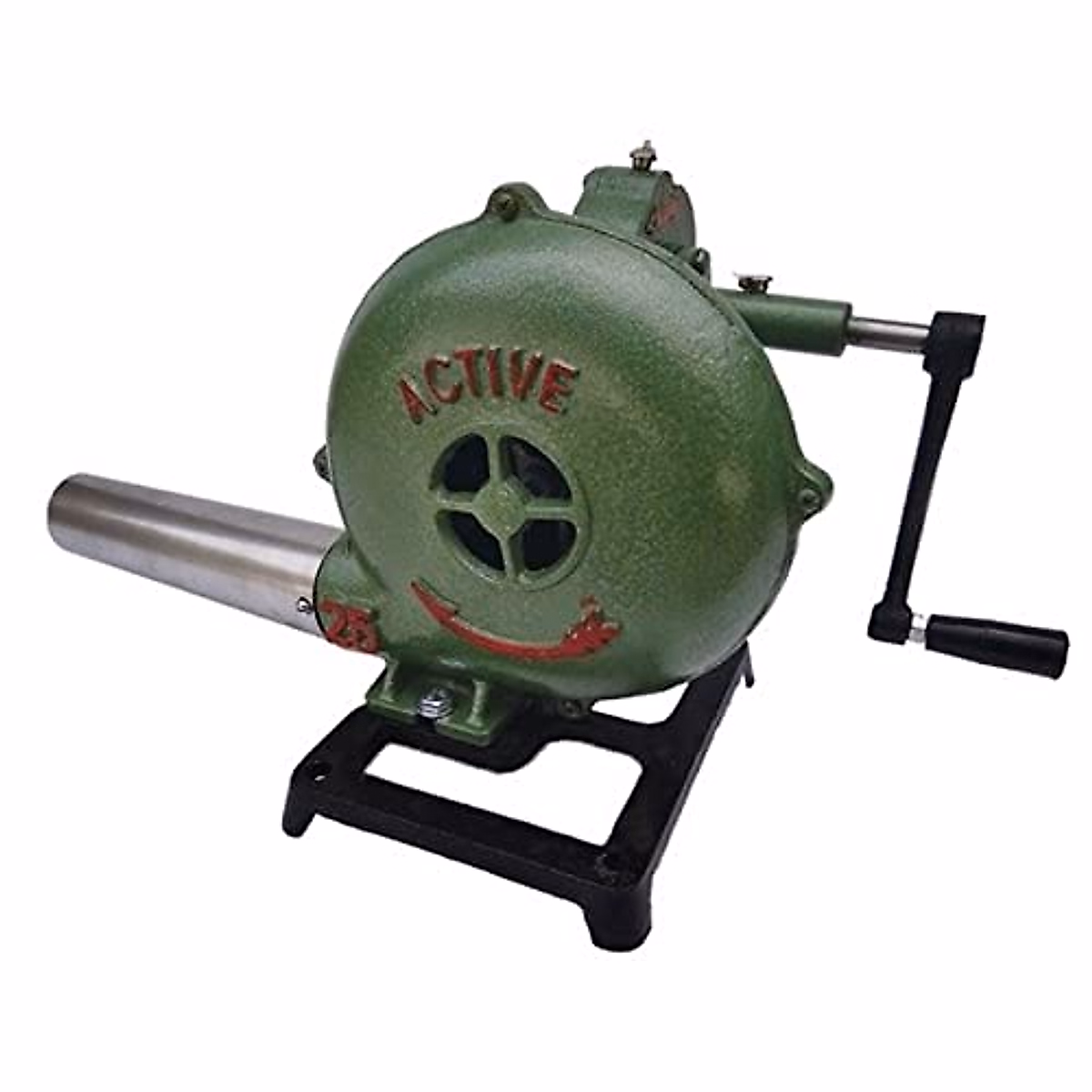 Simond Store Hand Crank Blacksmithing Forge Blower,11 Inch Cast Aluminum Casing, Heavy Duty Manual Forge Blower for Farrier Blacksmith Coal Forge Firepot BBQ Outdoor Cooking Camping