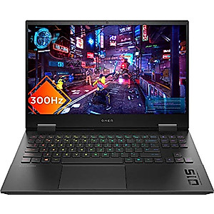 HP OMEN 15-ek1013dx 15.6" Full HD 300Hz Gaming Notebook Computer, Intel Core i7-10750H 2.6GHz, 16GB RAM, 512GB SSD, NVIDIA GeForce RTX 3070 Max-Q 8GB, Windows 10 Home, Free Upgrade to Windows 11