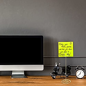 KIMOBER 10PCS 8.75" Tall Table Number Holders, Round Place Card Holder,Tabletop Memo Note Stand Picture Photo Picks Card Clips for Wedding Birthday Party(Gold)