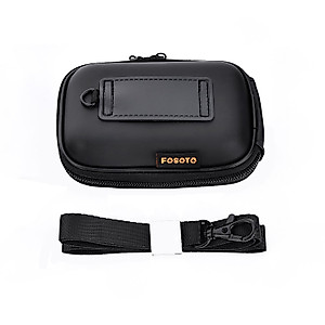 FOSOTO Snug Fit Black Camera Case Compatible with Canon PowerShot ELPH 180 190 360 HS SX620 A2300 IXUS 285 180 G9X,Sony Cyber-Shot DSC-W830 W810 W800 WX220 HX80 HX90,Nikon Coolpix A10 S7000 W100