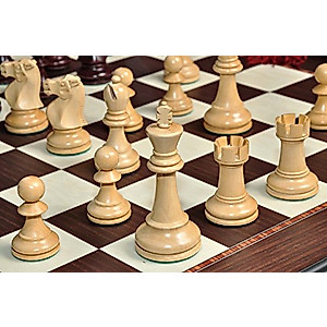 The House of Staunton The Reykjavik II Series Chess Set, Box & Board Combination - Purpleheart Gilded