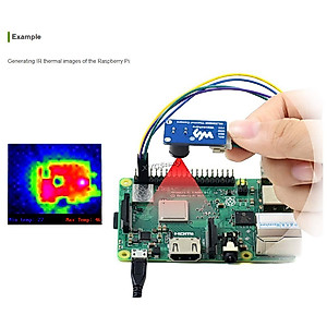 MLX90640 IR Array Thermal Imaging Camera 32×24 Pixels 55° Field of View I2C Interface 3.3V/5V Compatible with Raspberry Pi (ESP32) STM32 @XYGStudy (MLX90640-D55 Thermal Camera)