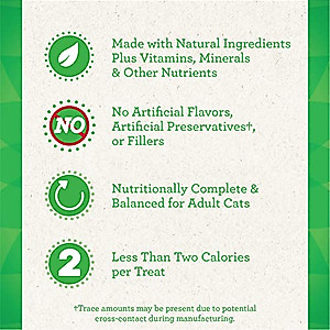 FELINE GREENIES SMARTBITES HEALTHY INDOOR Natural Treats for Cats, Tuna Flavor, 16 oz. Tub