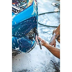 Detail Factory - Natural Boar's Hair Detailing Brush Combo Kit - Heavy Cleaning Action for Small Spaces, Engine Bays, Exterior Detailing, One Long Handle + One Short Handle, Black on Black (2-Pack)