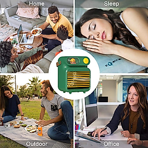 Portable Air Conditioner Fan, CEENFFO Personal Air Cooler 3-in-1 Mini Conditioner 3 Wind Speed, 3 Colors Desktop Air Conditioner with Handle for Home/Office/ Room/Outdoor
