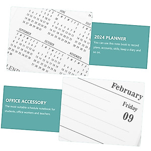 Ciieeo Weekly Pocket Planner Gallery Leather Weekly Planner 2024 Undated Planner Weekly and Monthly Daily Work Planner Weekly Planner Notebook Note Pads Paper Write a Book Calendar