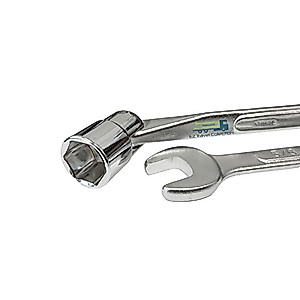 EZ Travel Collection 6 PC FLEX SOCKET 6 POINT FLEXIBLE HEAD AND OPEN END SAE WRENCH SET